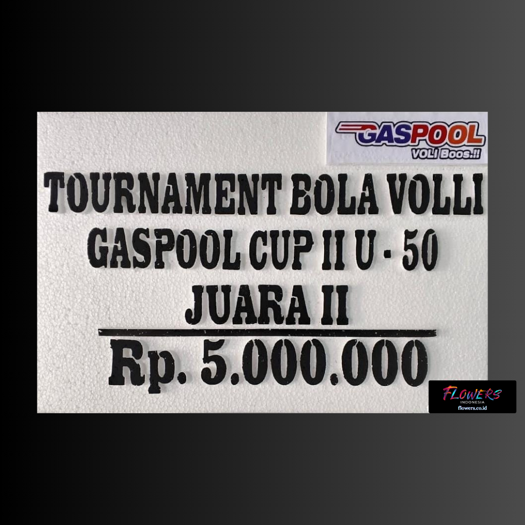 Papan Custom Simbolis Juara 2 – Flowers Indonesia