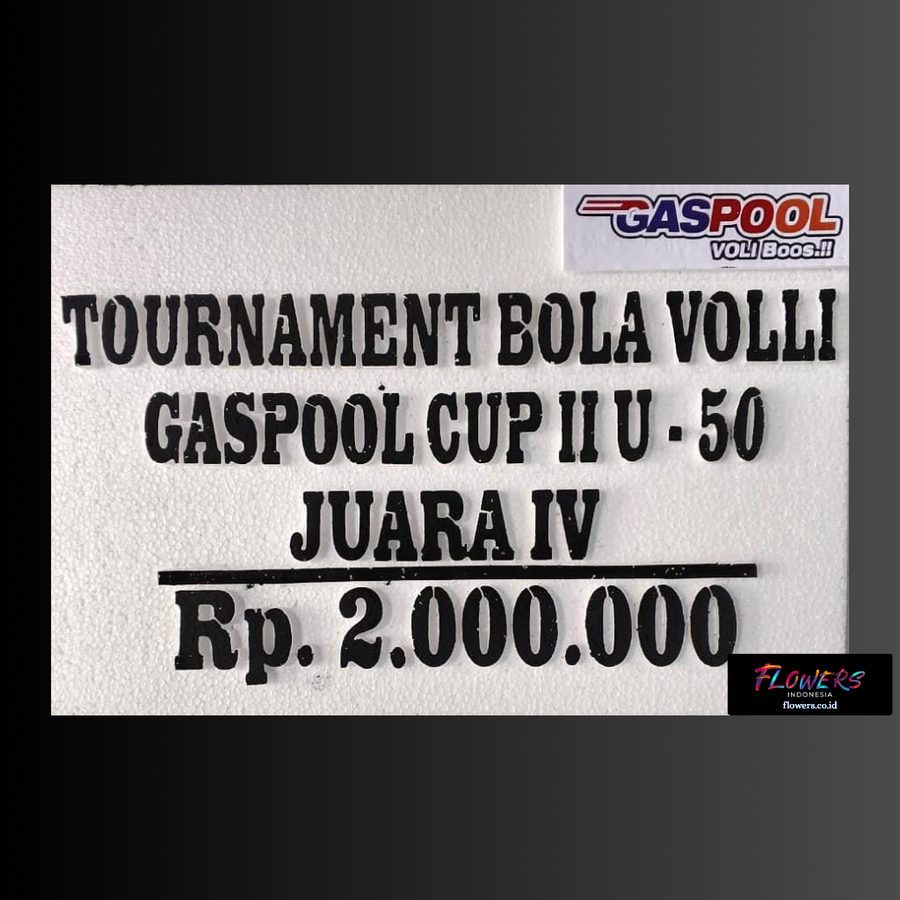 Papan Custom Simbolis Juara 4 – Flowers Indonesia
